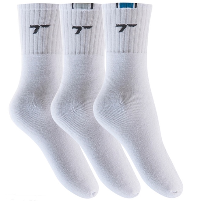 Kit 3 Pares Meias Cano Alto Torp Masculina Canelada Atoalhada Esportiva ...