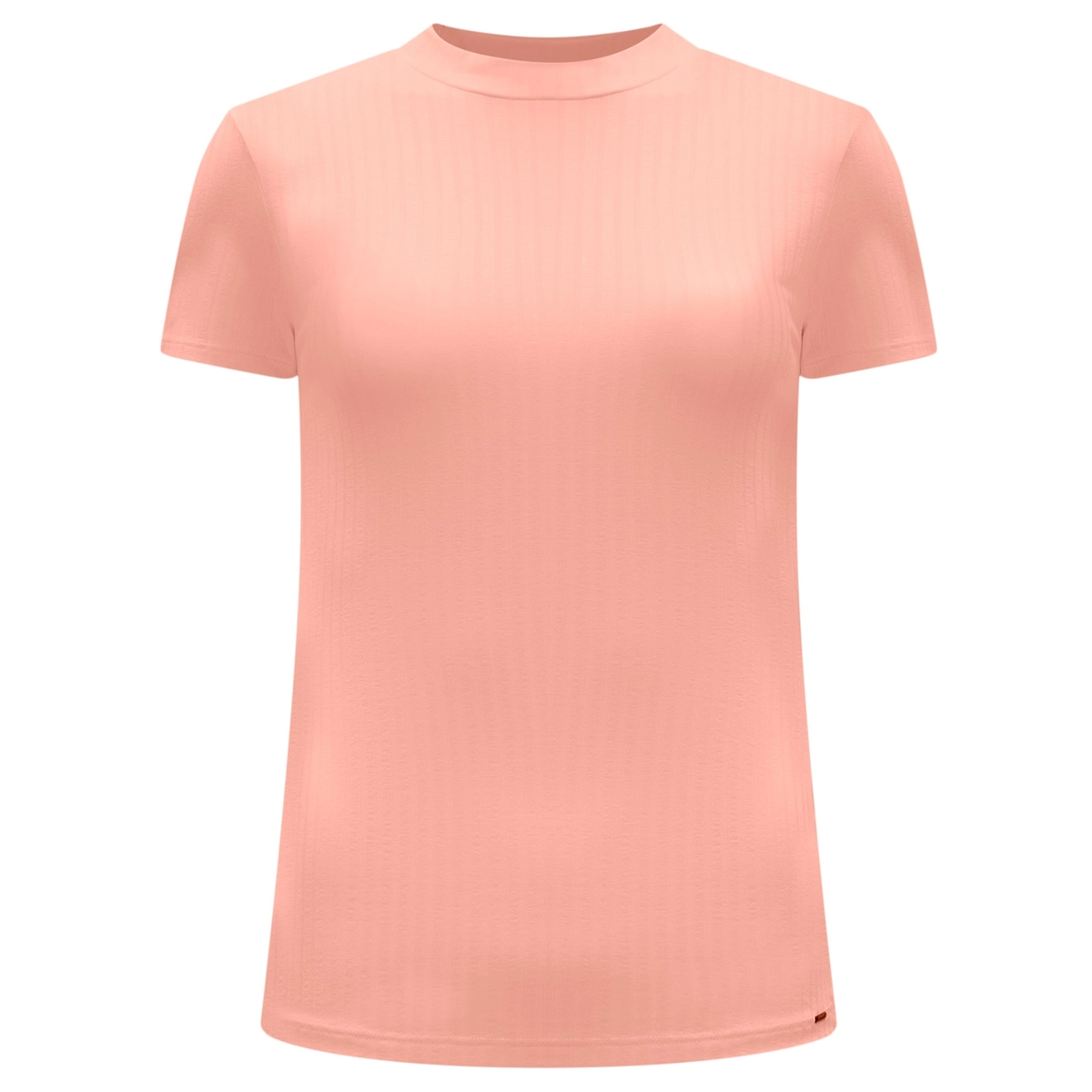 Blusa Lunender Feminina Adulto Básica Manga Curta Canelada Em Viscose ...