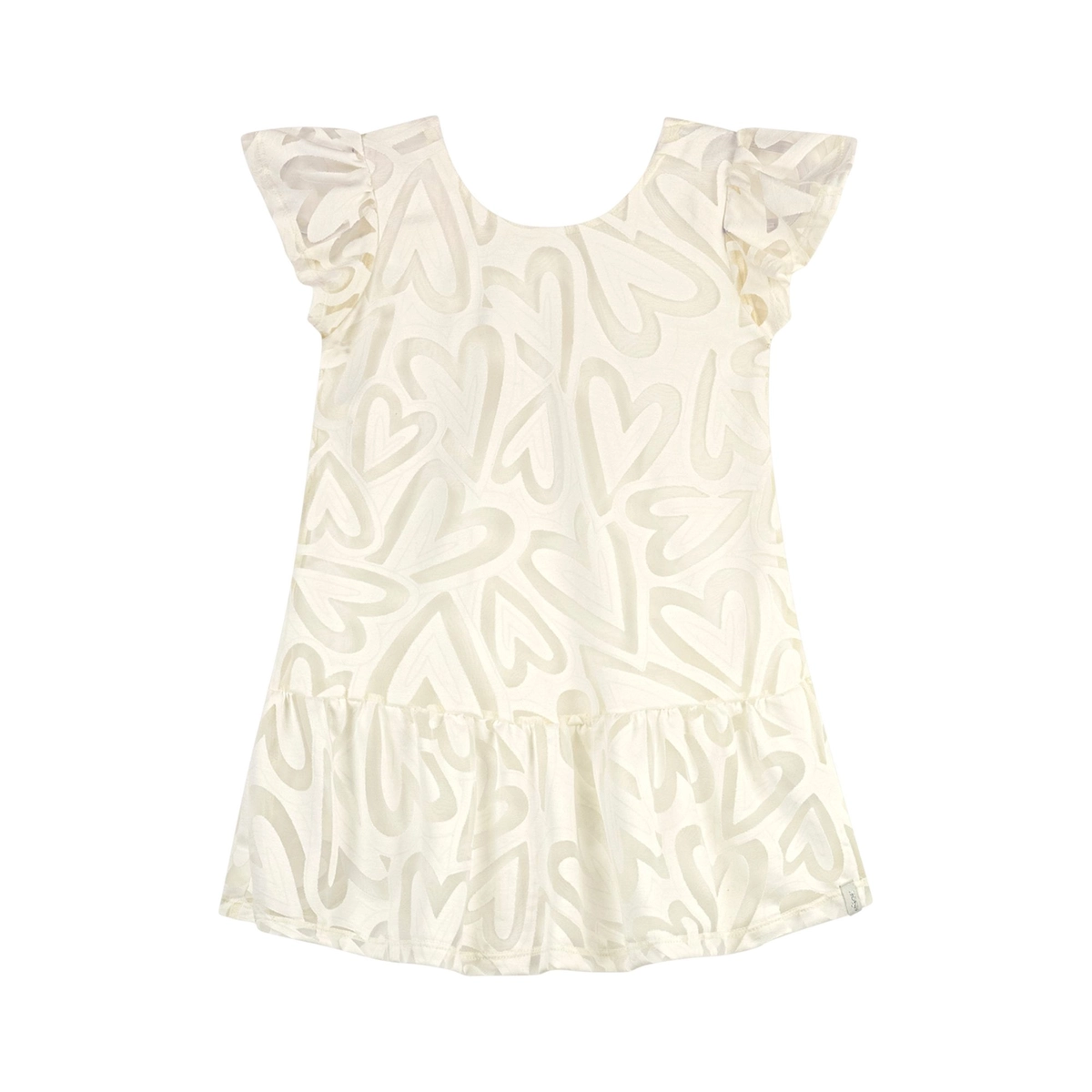 Vestido Manga Curta Elian Infantil Tule Corações 4/8 - Vestido Manga ...